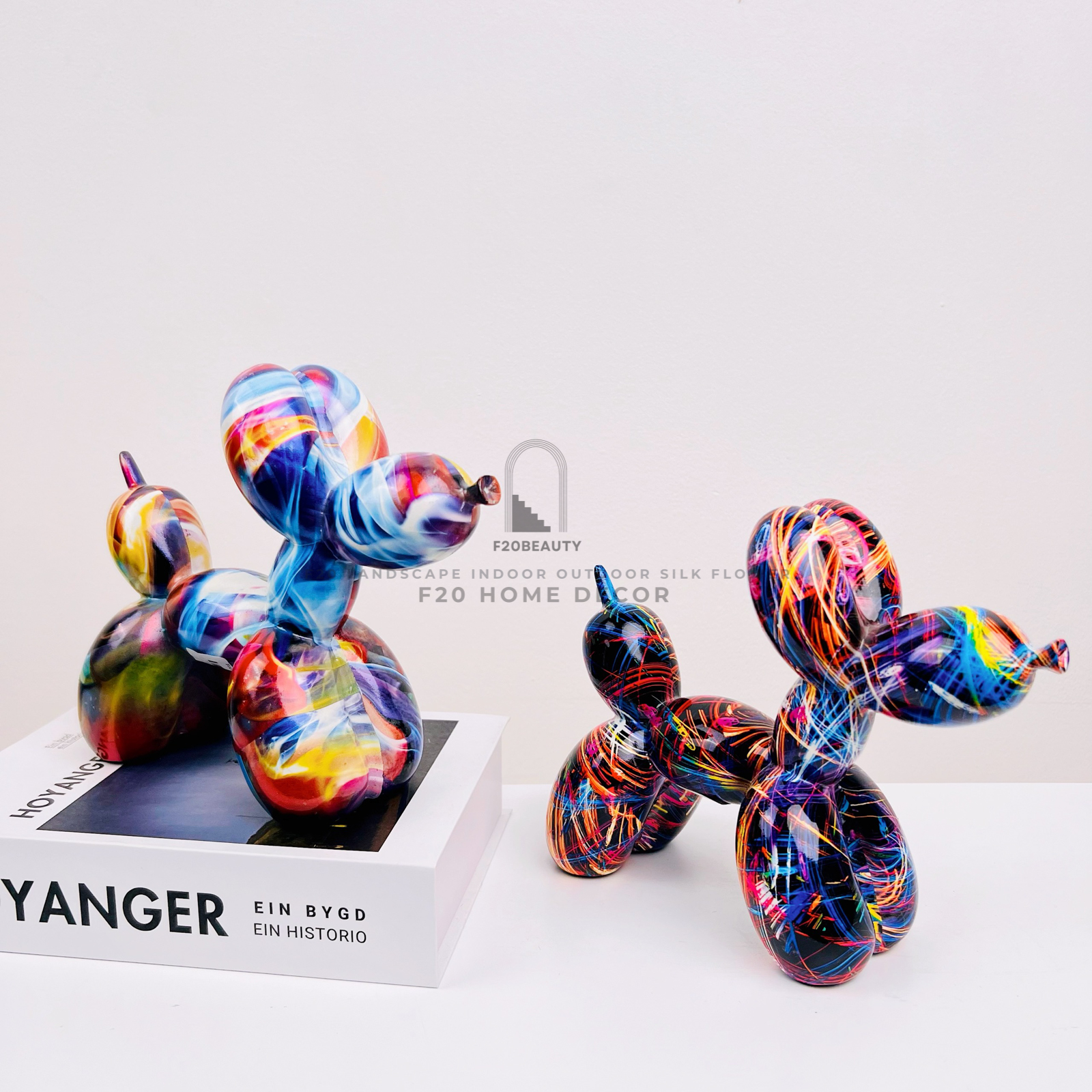 Tượng chó Balloon ngũ sắc - vẻ đẹp cuốn hút